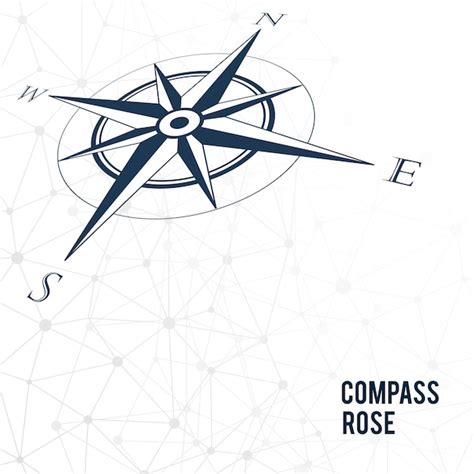 Premium Vector Vector Compass Rose Perspective Background
