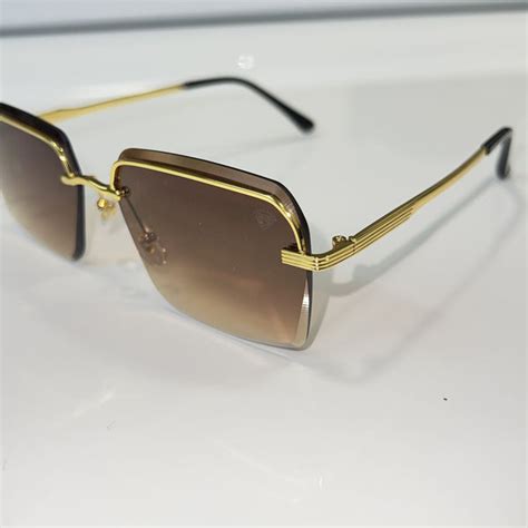 Invincible Glasses 14k Gold Plated Brown Shade Sehgal Glasses
