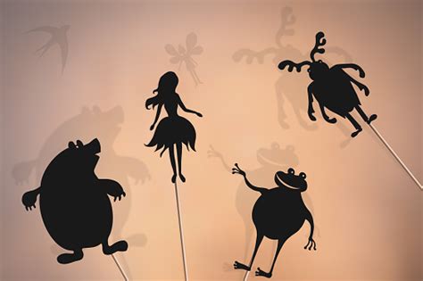 엄지 공주 동화 그림자 인형 0명에 대한 스톡 벡터 아트 및 기타 이미지 0명 개구리 검은색 Istock