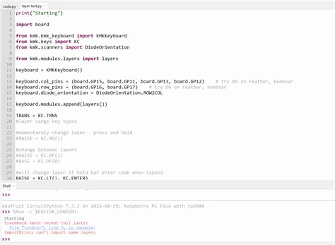 Pi Pico Rp2040 Issue With Anything Kmkmoduleslayersencoder · Issue