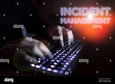 Sign Displaying Incident Management Word Written On Process To Return