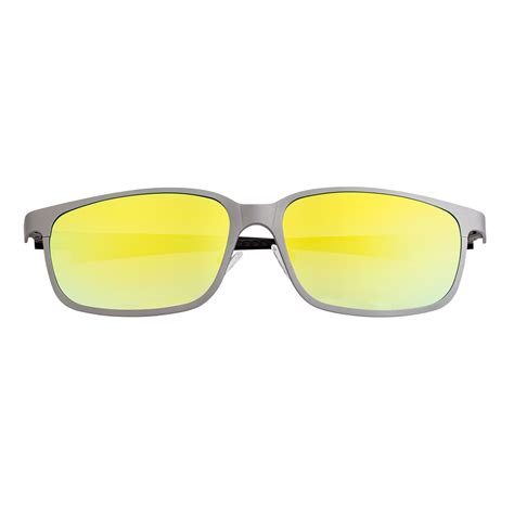 Neptune Polarized Sunglasses Silver Frame Gold Yellow Lens