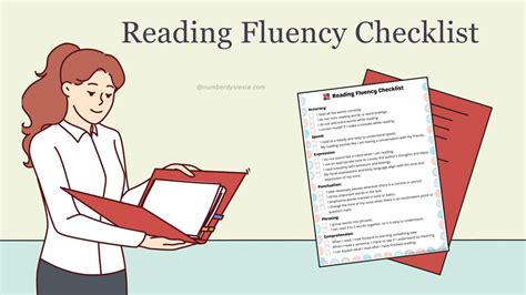 Printable Reading Fluency Checklist [pdf Included] Number Dyslexia