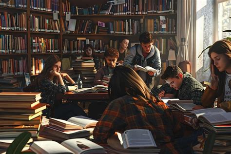 Focused Homework Club Premium Ai Generated Image
