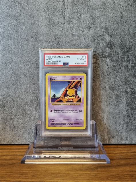 PSA 10 Shadowless Abra 43 102 Base Set Pokemon TCG Hobbies Toys