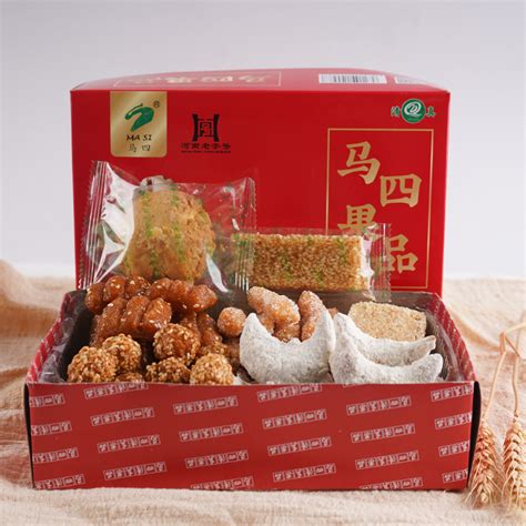 河南特产清真马四果品普通老式果子传统手工糕点零食休闲点心500g 虎窝淘