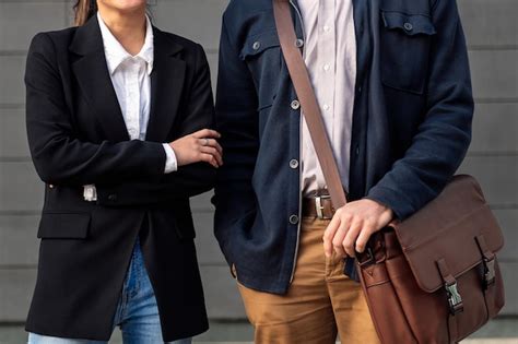 Premium Photo Unrecognizable Business Man And Business Woman