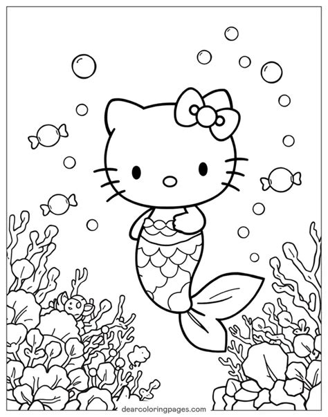 Hello Kitty涂色页 67个免费设计，随时打印