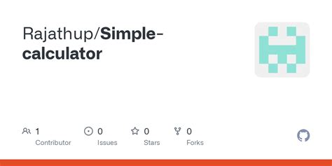 Github Rajathup Simple Calculator