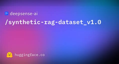Deepsense Aisynthetic Rag Datasetv10 · Datasets At Hugging Face