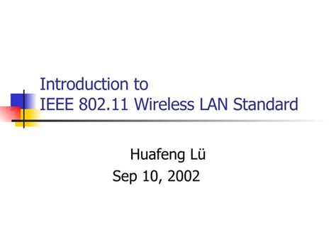 Ieee 80211 Wireless Lan