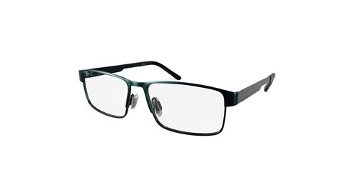 Specsavers Mens Glasses Conrad Blue Rectangle Metal Recycled Metals