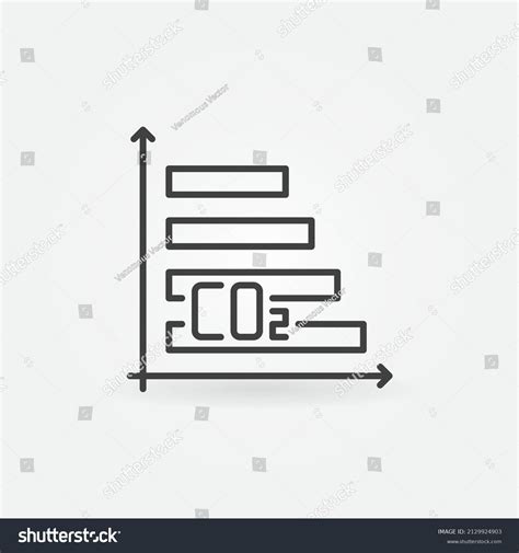 Carbon Dioxide Co2 Bar Chart Outline เวกเตอร์สต็อก ปลอดค่าลิขสิทธิ์ 2129924903 Shutterstock
