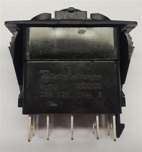Vjd2uccb On Off On Carling V Series Rocker Switch 2 Ind Red Leds