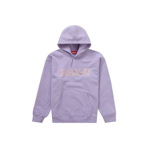 Supreme Script Hooded Sweatshirt Violetsupreme Script Hooded Sweatshirt