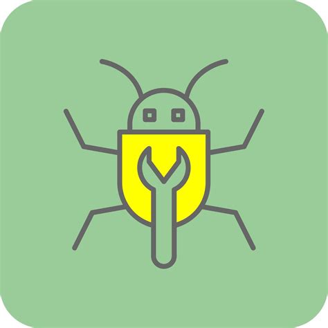 Bug Fixing Filled Yellow Icon 44107162 Vector Art At Vecteezy