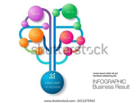 Colorful Mind Map Infographic Connection Chart Stock Vector Royalty Free Shutterstock