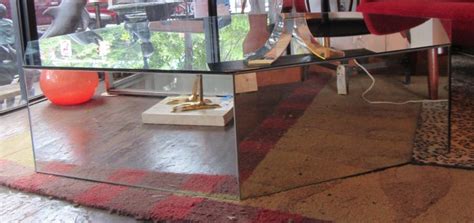 Mirrored Glass Coffee Table For Sale At 1stdibs