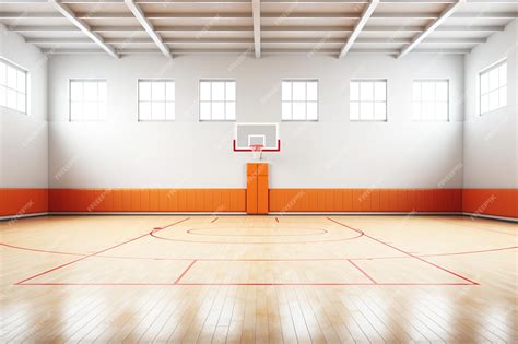 Premium Photo 3d Rendered Basketball Court Sports Concept Natural
