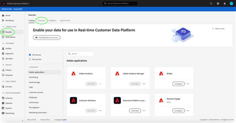 在ui中更新source连接帐户详细信息 Adobe Experience Platform