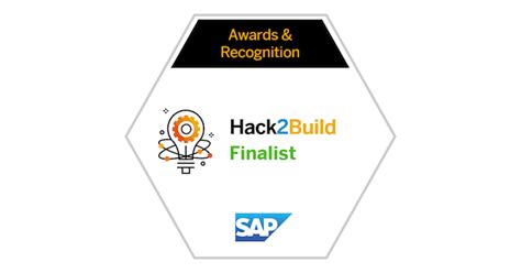 Awards And Recognition Hack2build Hackathon Finalist Award Credly
