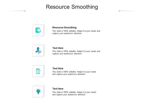 Resource Smoothing Ppt Powerpoint Presentation Inspiration Rules Cpb Presentation Graphics