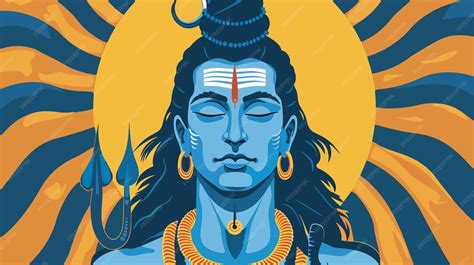 Lord Shiva Hindu God Meditation Spiritual Mahadev Trishul India