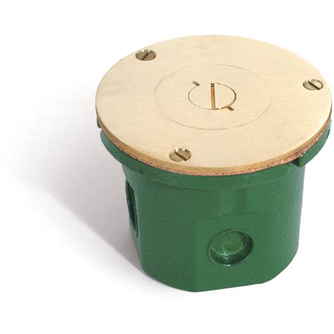 Lew Electric 812 Dfb W 524 Round Flush Floor Box W Rj11 Phone Brass