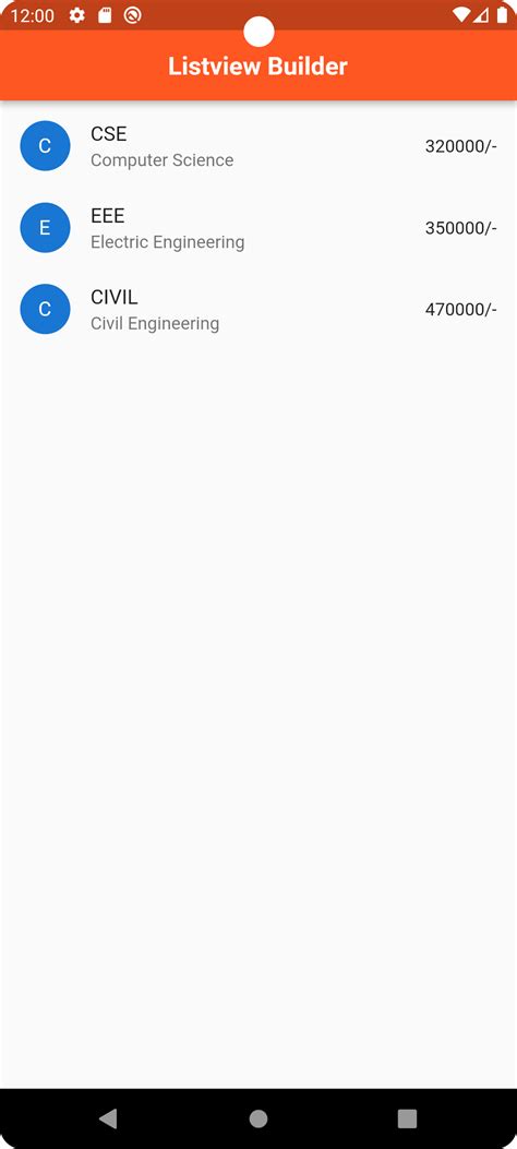 Listview Builder
