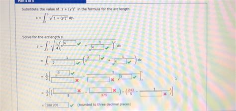 Solved Tutorial Exercise Find The Arc Length Of The Graph Of Chegg Com