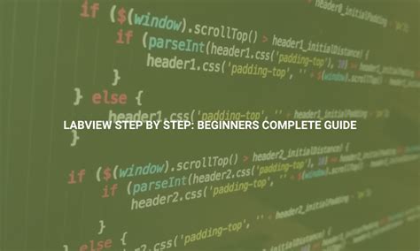 Labview Step By Step Beginners Complete Guide Alpha Academy