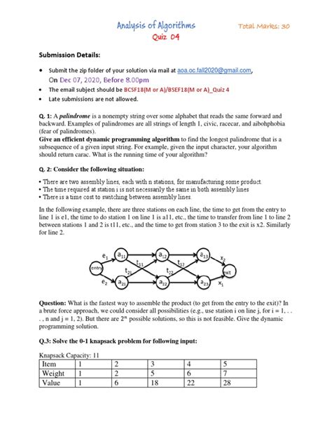 Analysis Of Algorithms Dec 07 2020 Before 800pm Pdf