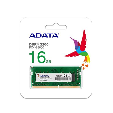 Adata 16GB DDR4 3200MHz Laptop Ram SGL Global Technologies