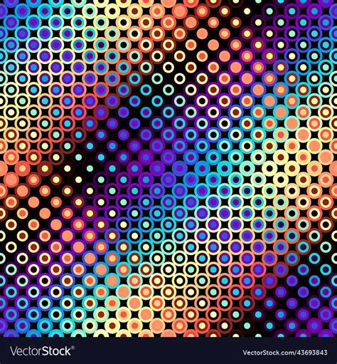 Geometric Abstract Pattern Moire Overlay Style Vector Image