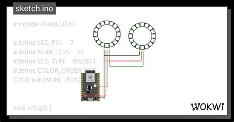 Fastled Esp32c3 Wokwi Esp32 Stm32 Arduino Simulator