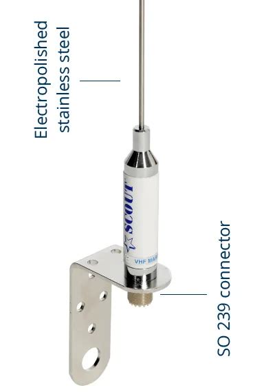 Db VHF Stainless Steel Antenna M Length Complete Set SailRACE