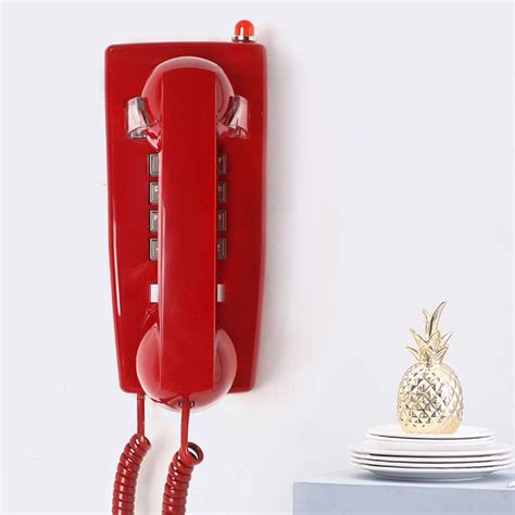 Corded Phone Landline Wall Mounted Telephone Phone Grandado