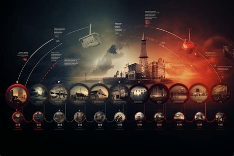 Premium Photo A Timeline Graphic Illustrating The Historical