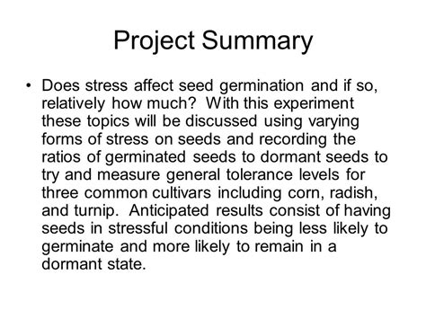 Stress Effects On Seed Germination Ppt Download
