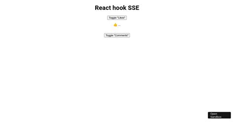 React Hooks Sse Examples Codesandbox