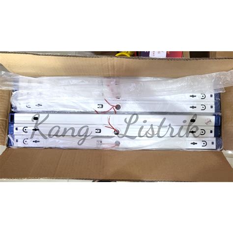 Jual Kap Lampu Tl T8 60cm Kap Lampu Tl Led 60cm Shopee Indonesia