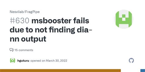 Msbooster Fails Due To Not Finding Dia Nn Output · Issue 630