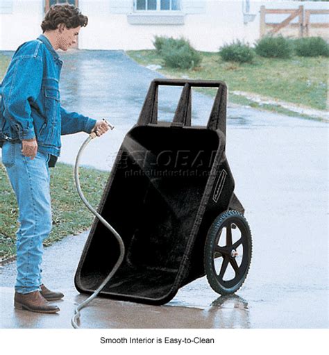 Rubbermaid® Big Wheel® 5642 Black Utility Agriculture Nursery And Farm Cart