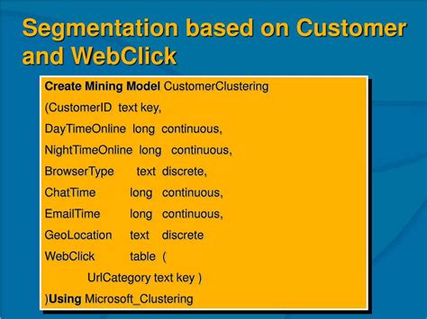 Ppt Dat205 Advanced Data Mining Using Sql Server 2000 Powerpoint
