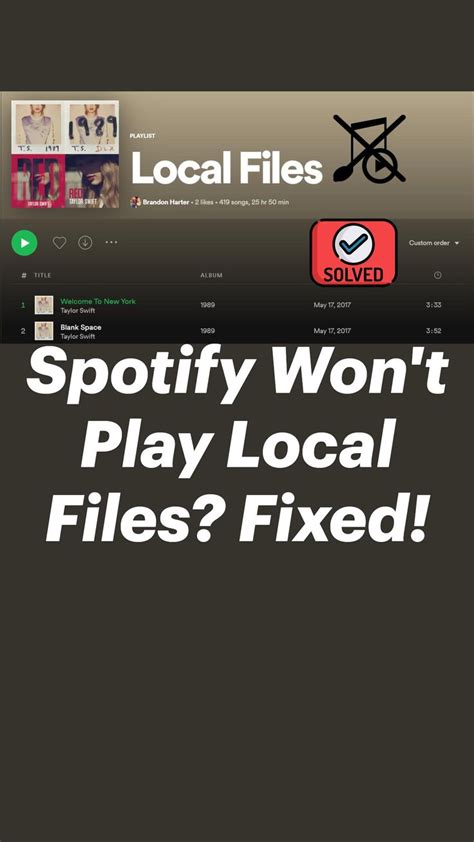 Spotify Wont Play Local Files Fixed