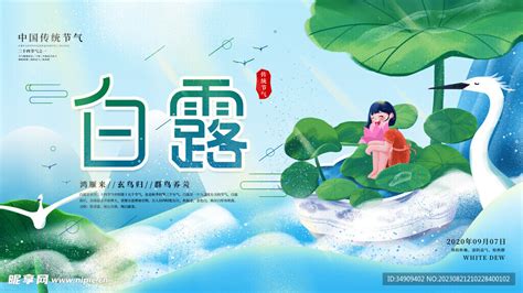 白露宣传设计图 PSD分层素材 PSD分层素材 设计图库 昵图网