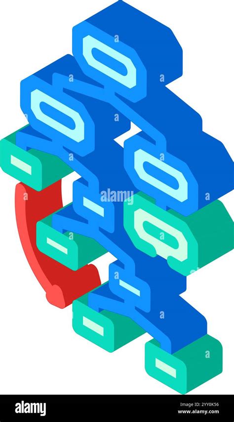 syntax tree natural language processing nlp isometric icon vector