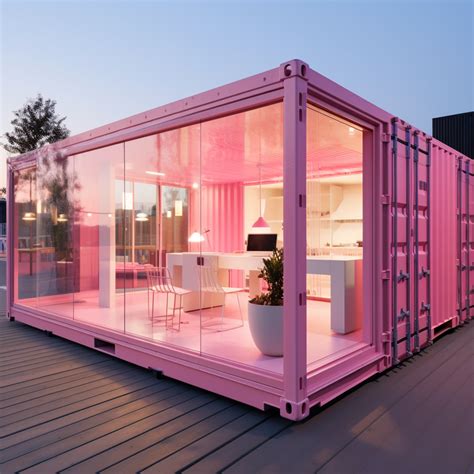 Pink Shipping Container Adu Versatile And Stylish