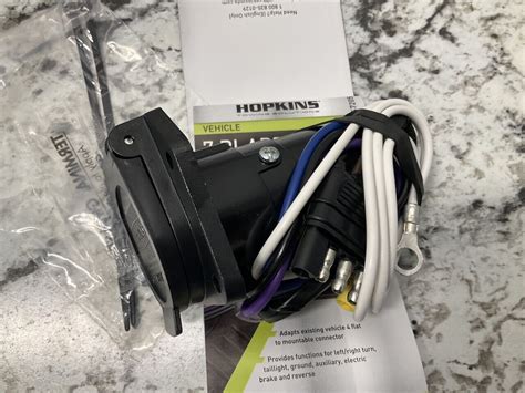 Hopkins 47205 4 Flat To 7 Blade Trailer Harness Adapter Sakhumnotho