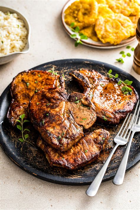 Chuleta Frita Puerto Rican Fried Pork Chops The Novice Chef